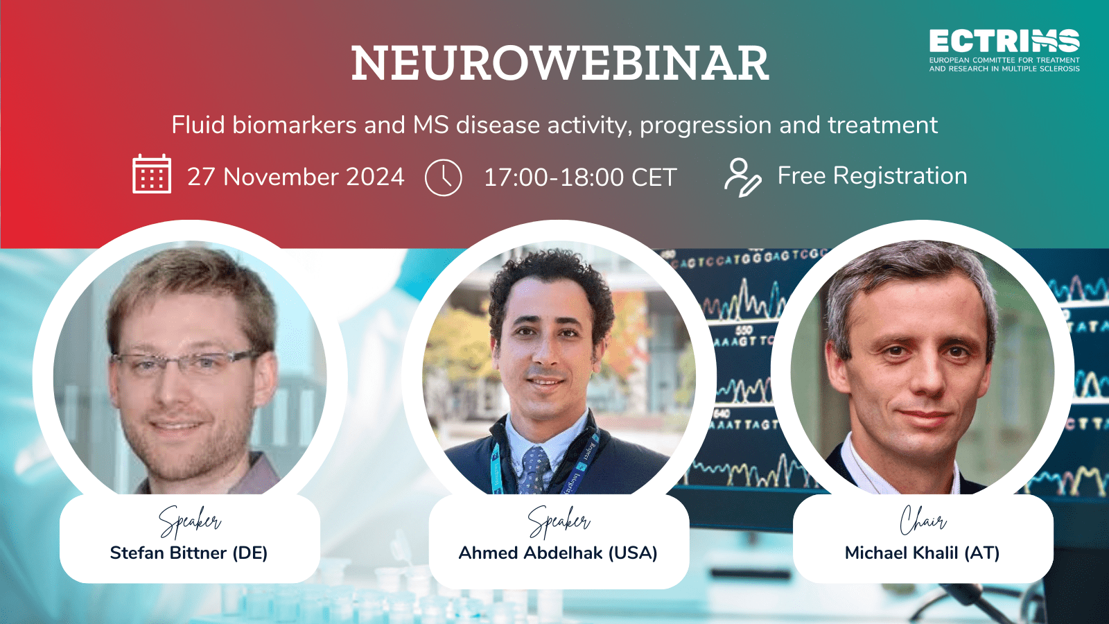 Webinar: Fluid biomarkers and MS disease activity, progression and treatment | ECTRIMS